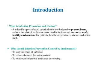 Infection control and hygiene protocols in Healthcare | PPTX