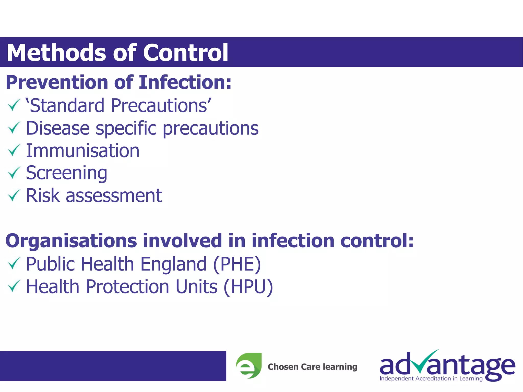 Infection control and prevention | PDF