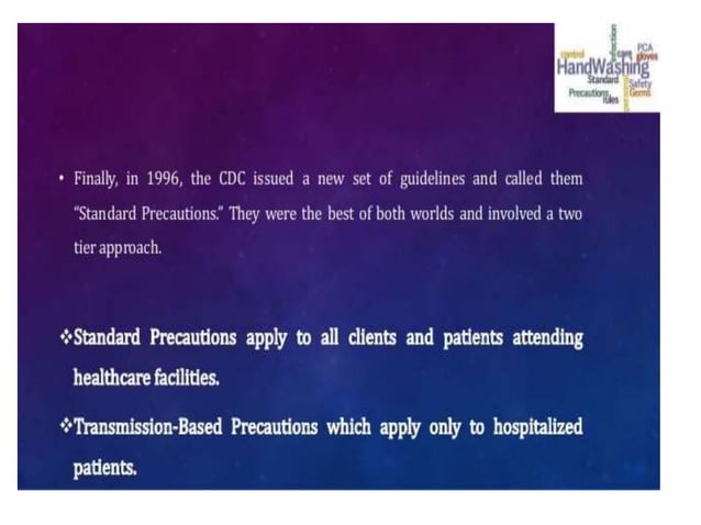 Infection control and standard safety measures | PPT