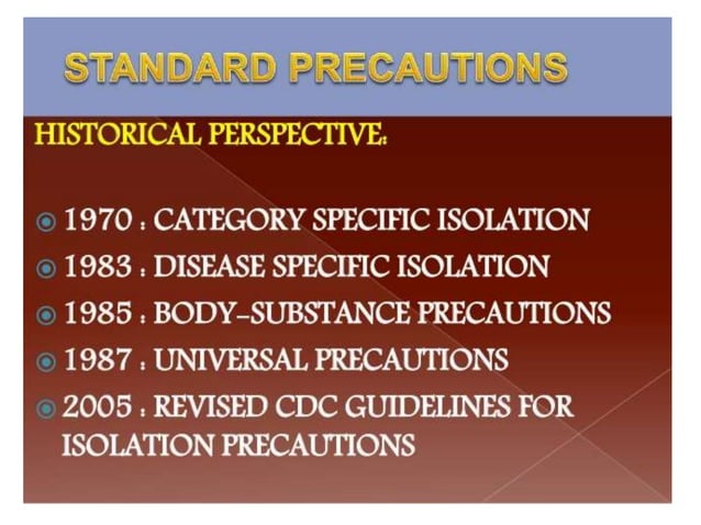 Infection control and standard safety measures | PPT