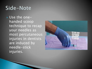 Infection control applications in the dental clinic | PPTX