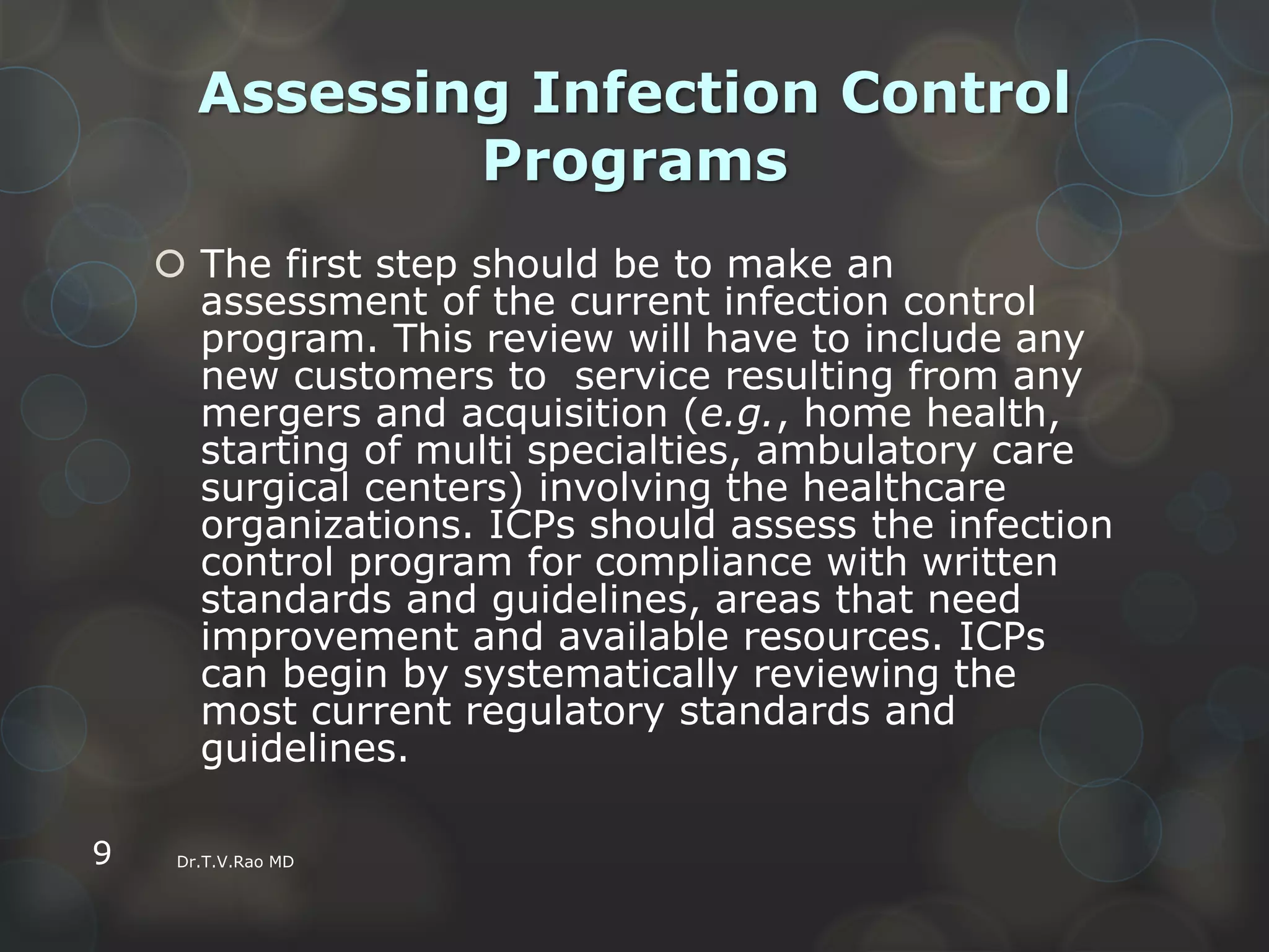 INFECTION CONTROL@ OUR HOSPITALS PLAN FOR ACTION | PPTX