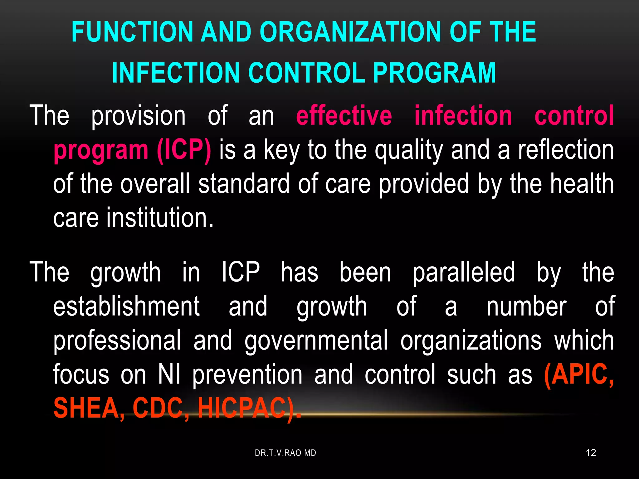Infection control committee.pptx | Infectious Diseases | Diseases and ...