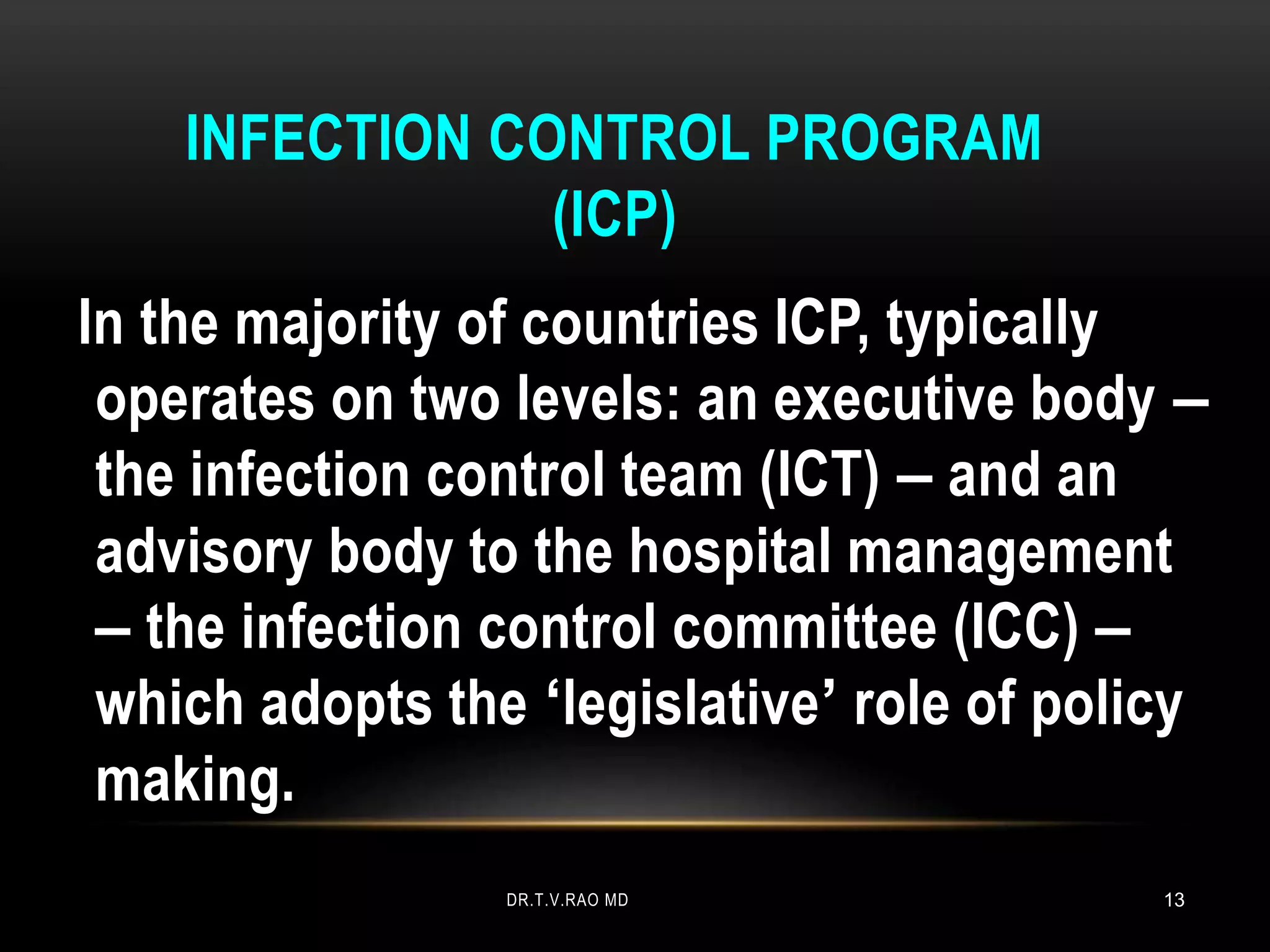 Infection control committee.pptx | Infectious Diseases | Diseases and ...