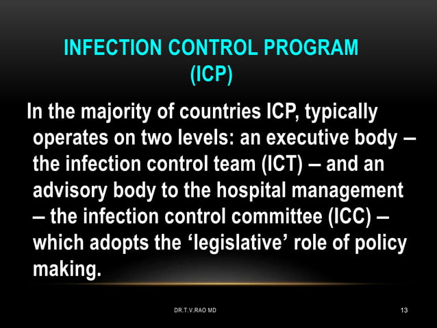 Infection control committee.pptx | Infectious Diseases | Diseases and ...