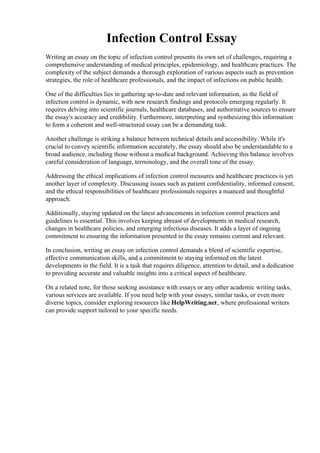 Infection Control Essay.pdf