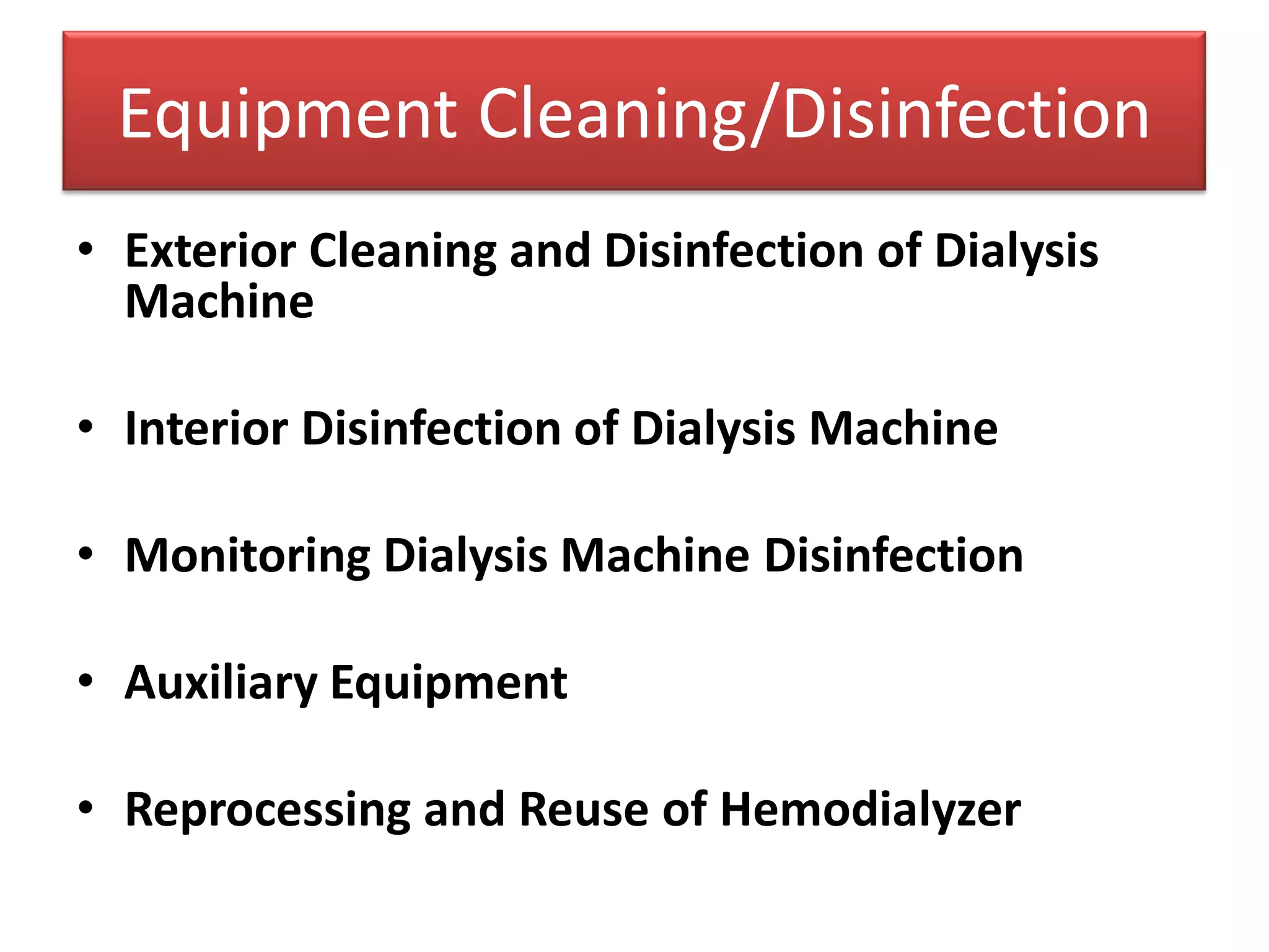 Infection control for_hemodialysis_facilities | PDF