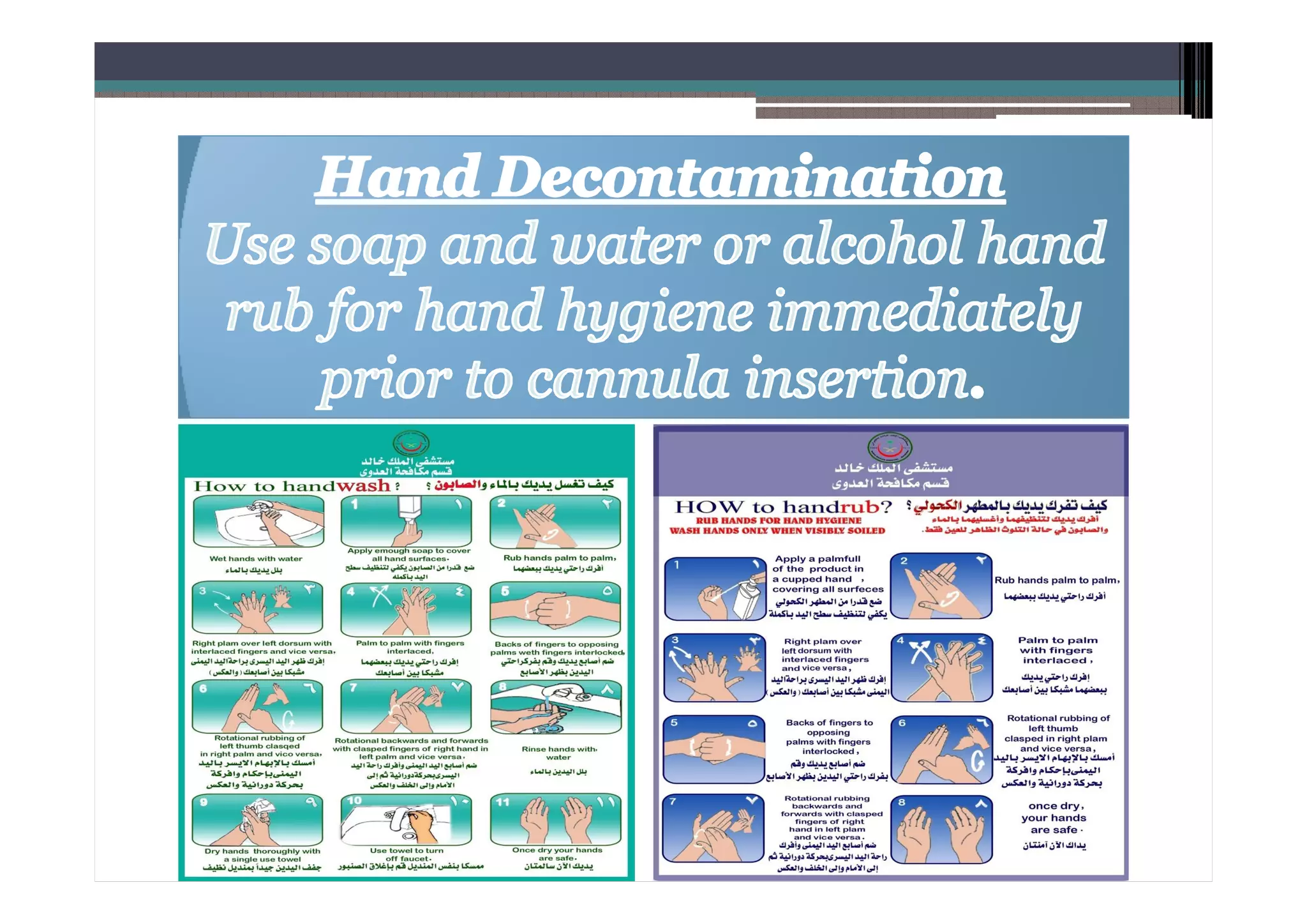 Infection control guidelines for Prevention of Peripheral Venous ...