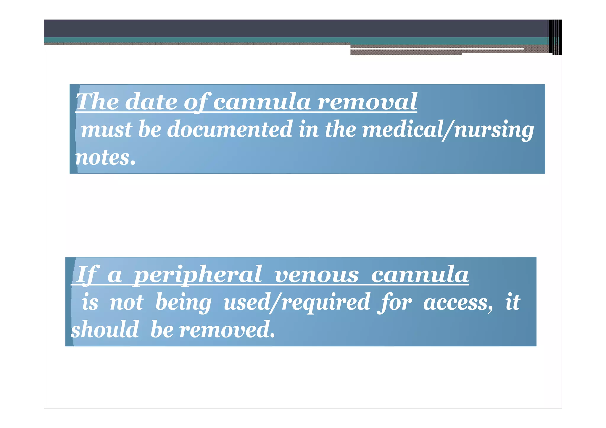Infection control guidelines for Prevention of Peripheral Venous ...