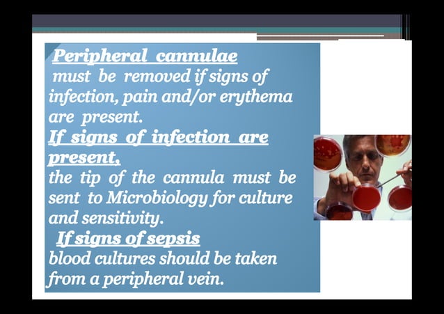 Infection control guidelines for Prevention of Peripheral Venous ...