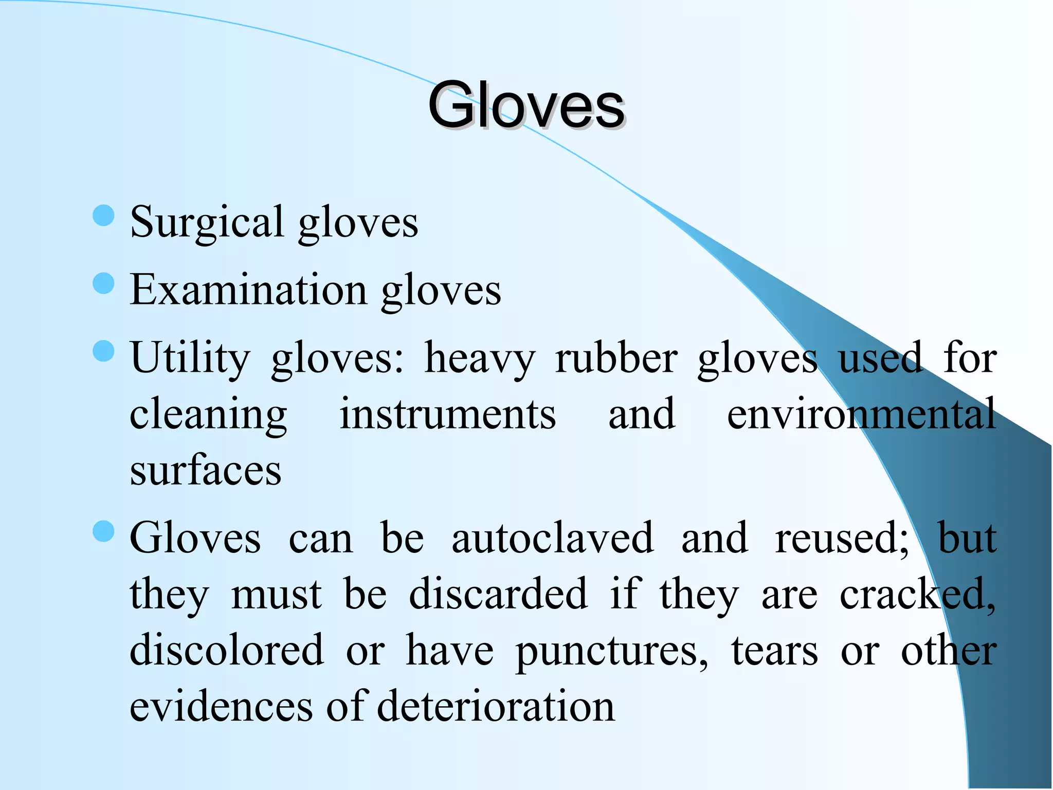 Infection control in dental clinic and management of sterile and ...
