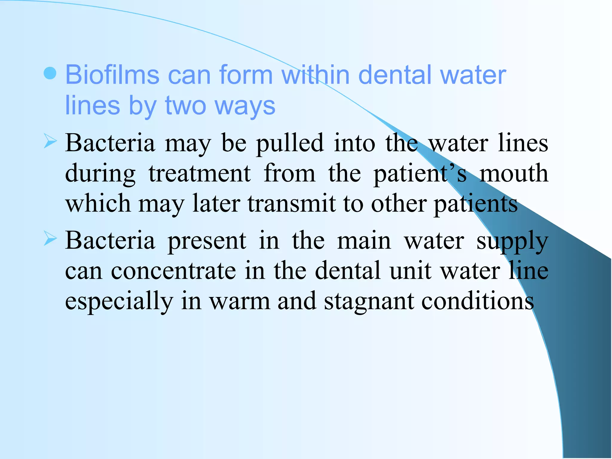 Infection control in dental clinic and management of sterile and ...