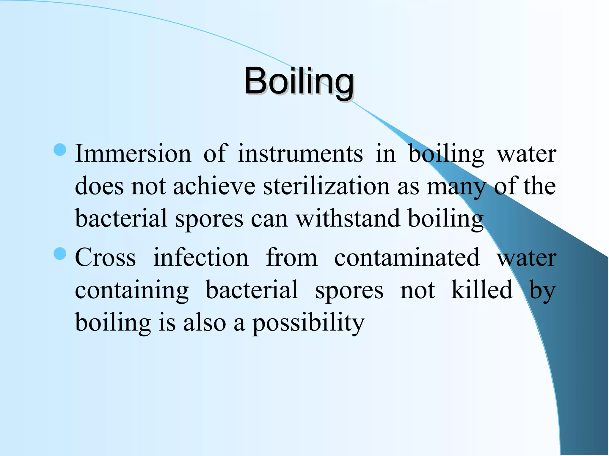 Infection control in dental clinic and management of sterile and ...