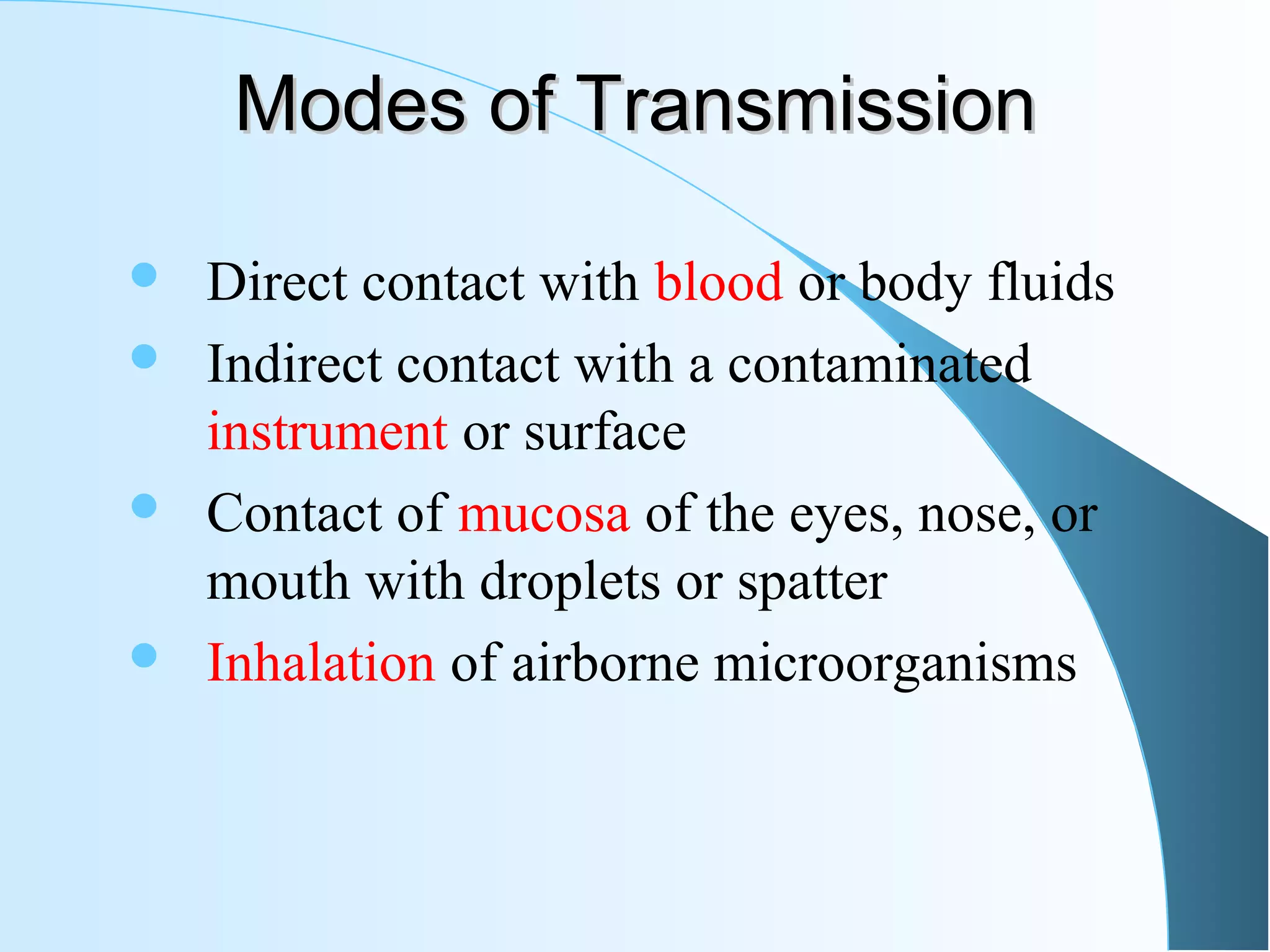 Infection control in dental clinic and management of sterile and ...