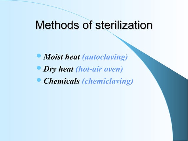 Infection control in dental clinic and management of sterile and ...