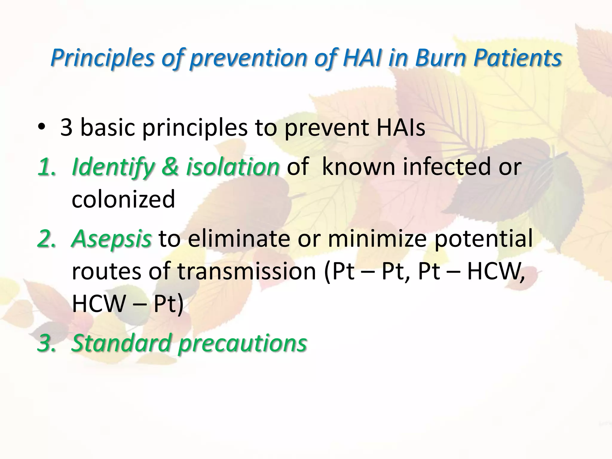 Infection control in burn icu | PPTX