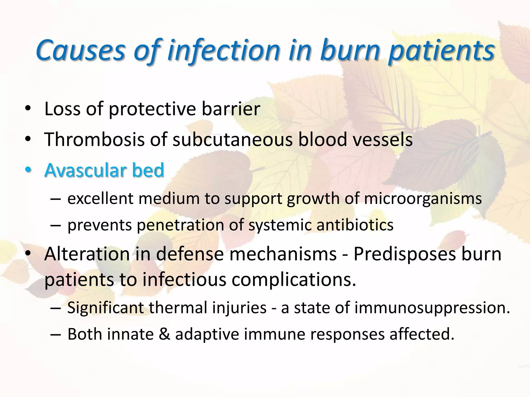 Infection control in burn icu | PPTX