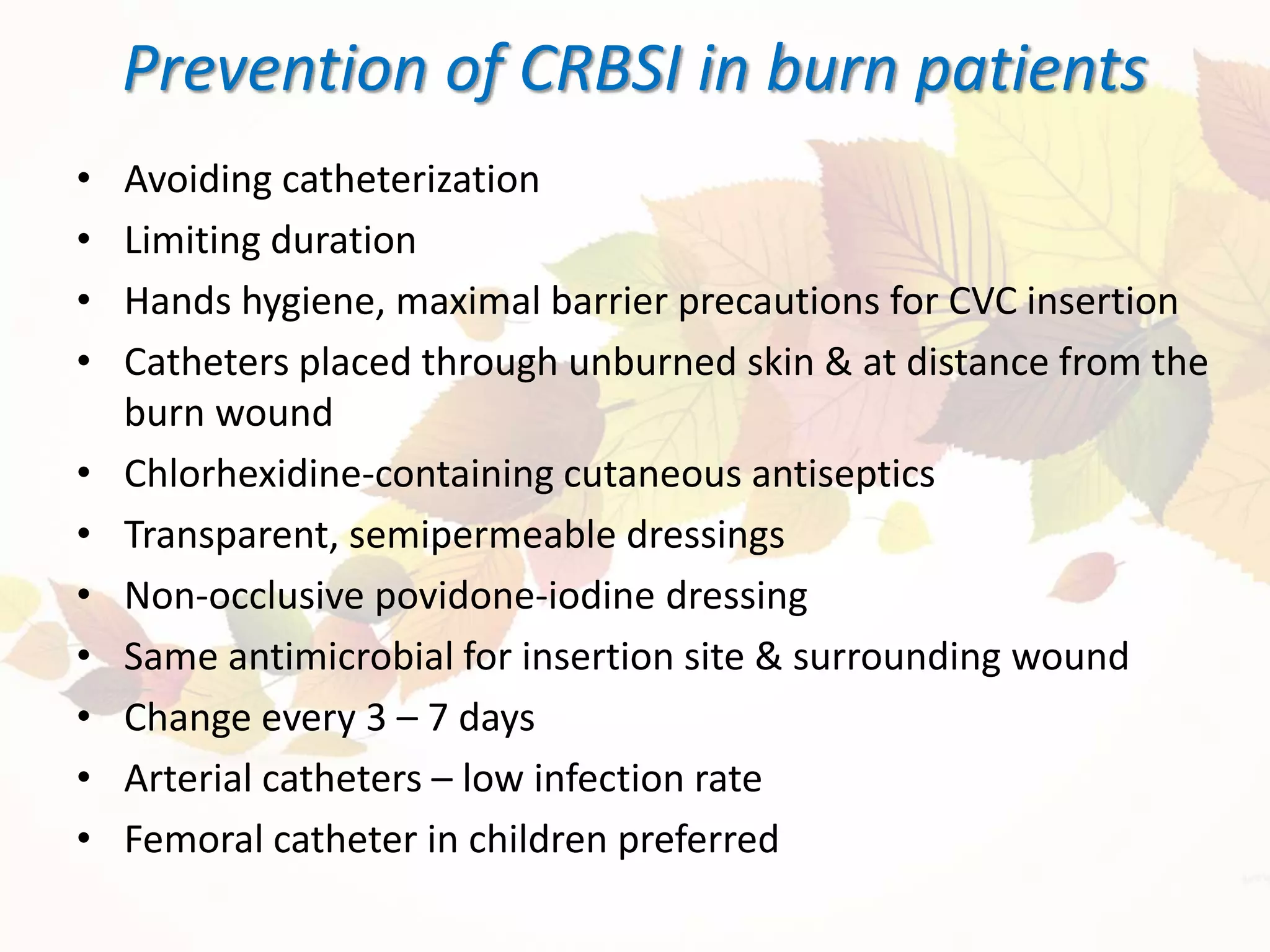 Infection control in burn icu | PPTX