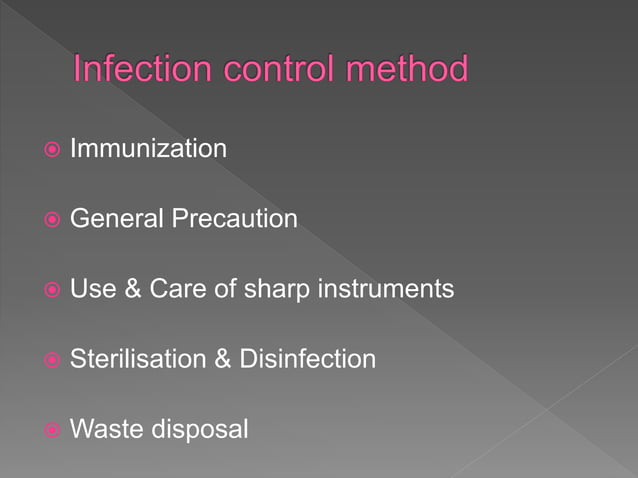 Infection control in community setting | PPTX