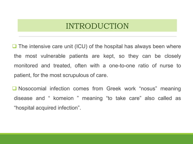 Infection control in critical care units | PPTX | Infectious Diseases | Diseases and Conditions