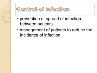 Infection control in icu | PPTX