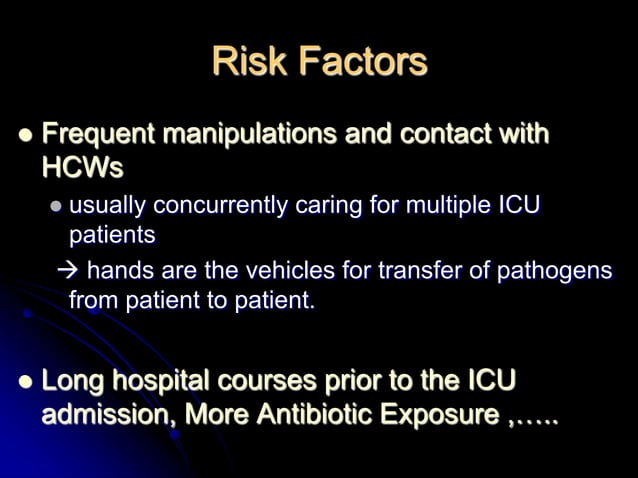 Infection control in icu | PPSX | Infectious Diseases | Diseases and ...