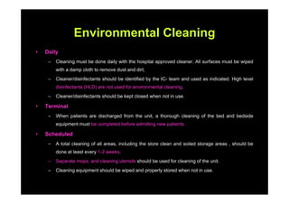 Infection control in intensive care unit | PDF