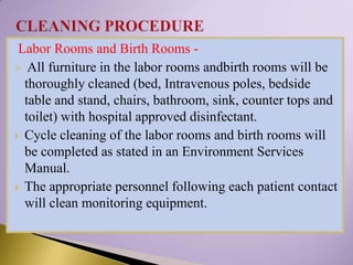 Infection control in labor room | PPTX