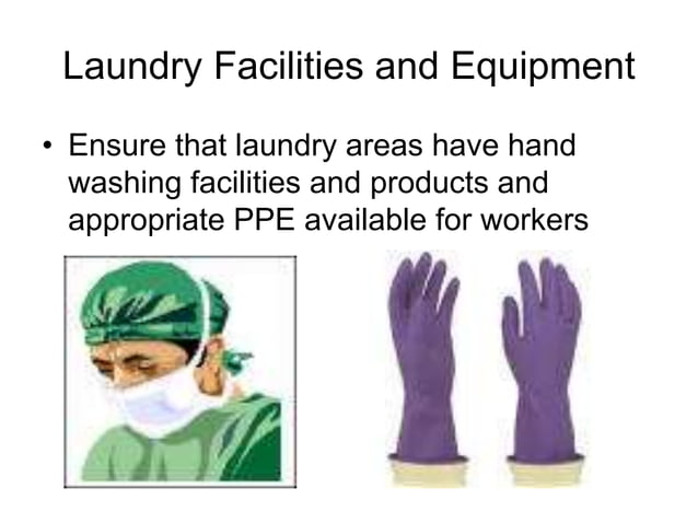 Infection control in laundry.ppt | Bath and Shower | Personal Care