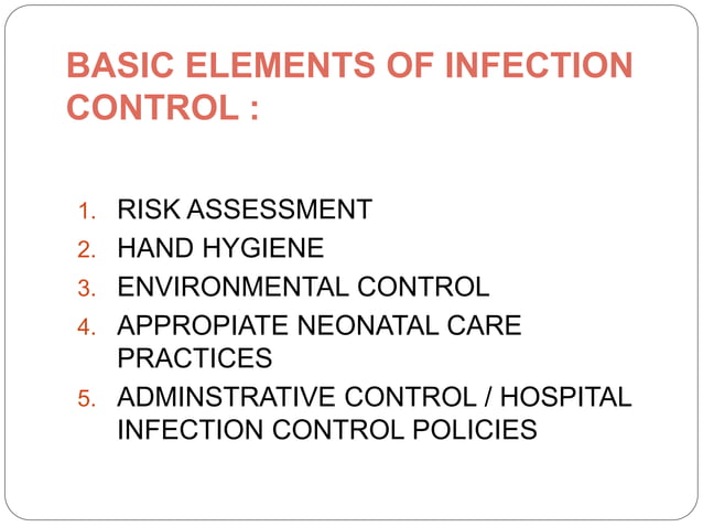 Infection control in pediatric care unit | PPTX | Infectious Diseases ...