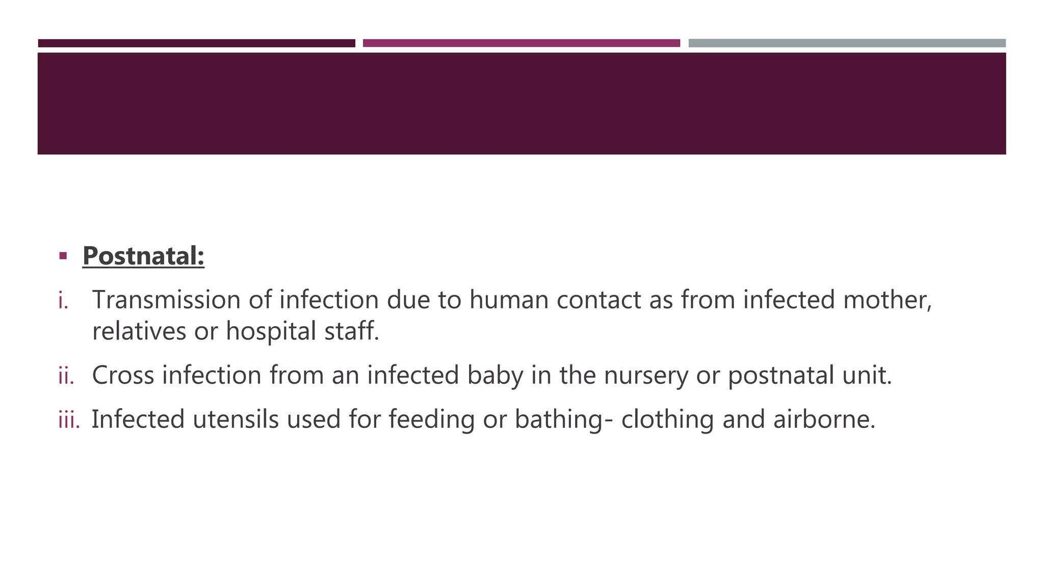 Infection control in newborns | PPTX