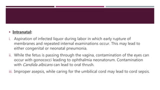 Infection control in newborns | PPTX