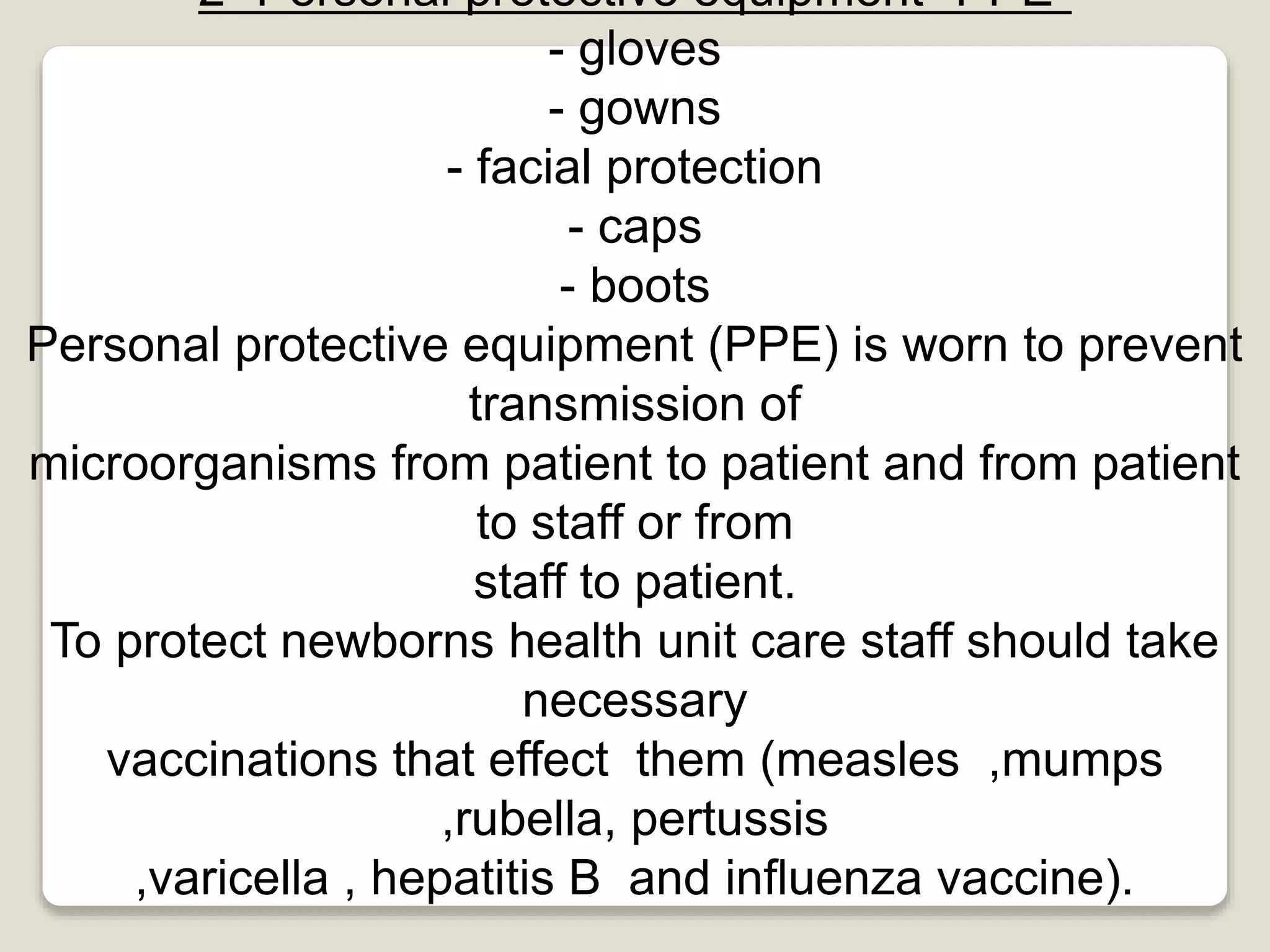 Infection Control In NICU | PPTX