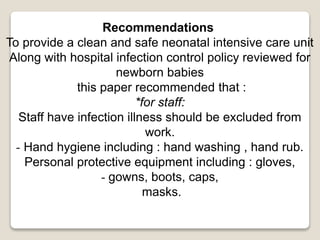 Infection Control In NICU | PPTX