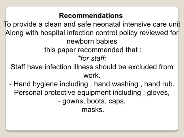 Infection Control In NICU | PPTX