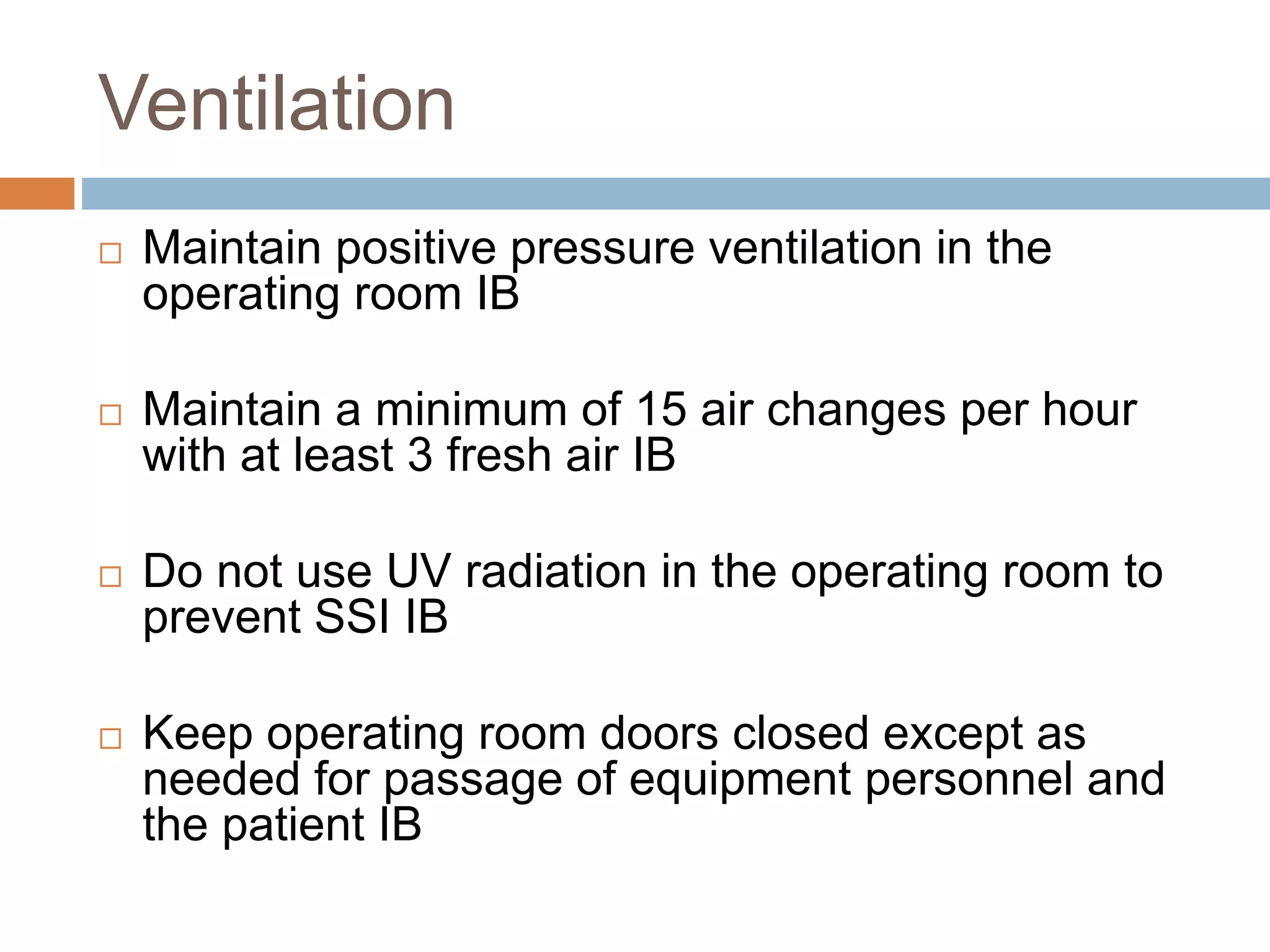 Infection control in operation room | PPTX