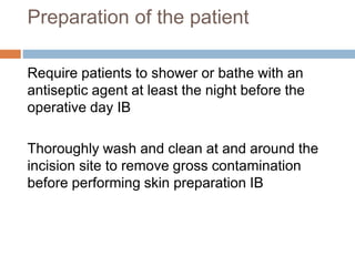 Infection control in operation room | PPTX