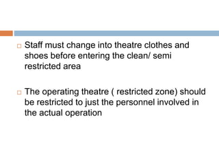 Infection control in operation room | PPTX