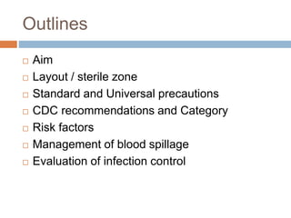 Infection control in operation room | PPT