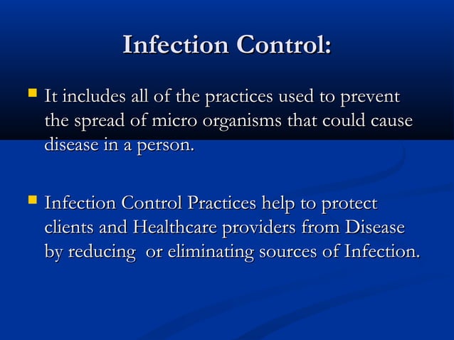 Infection control in radiology Srinivas Rao | PPT | Infectious Diseases ...