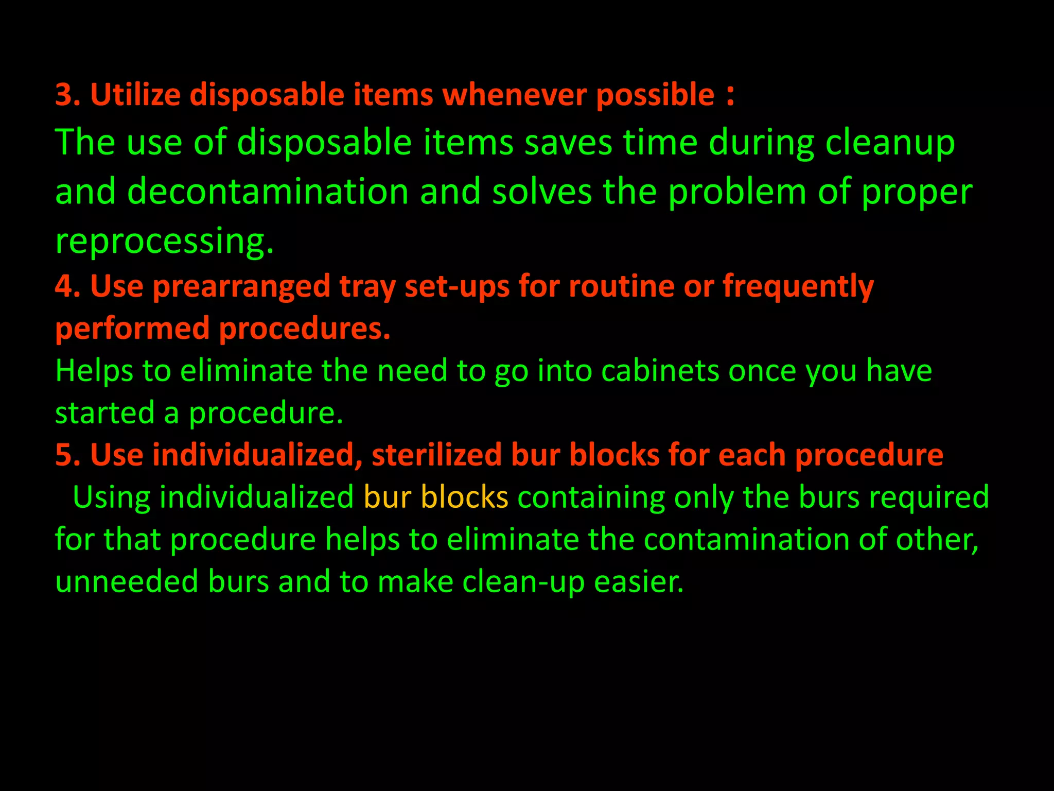 Infection control in the dental clinic | PPTX