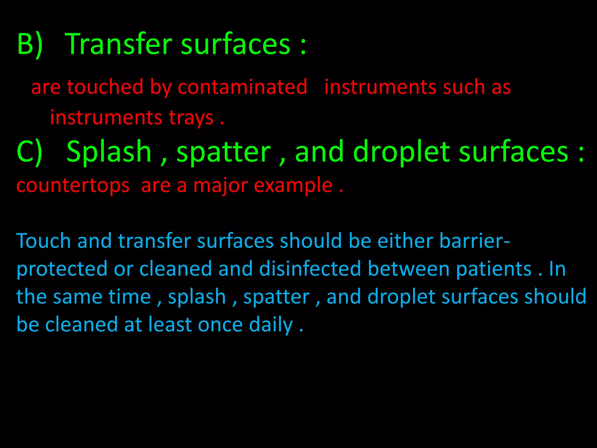 Infection control in the dental clinic | PPTX
