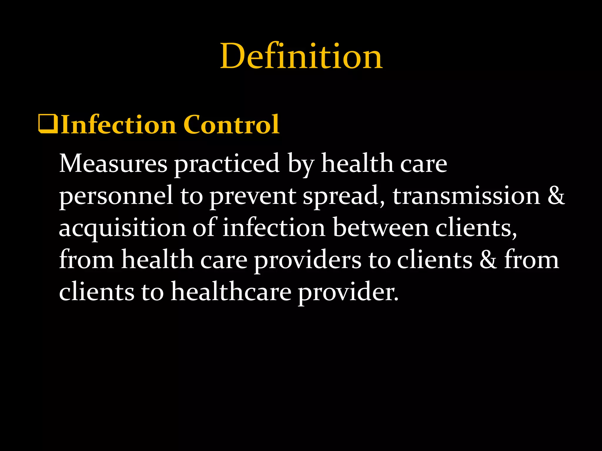Infection control | PPTX