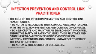 INFECTION CONTROL NURSE changing role in health care by Dr.T.V.Rao MD ...
