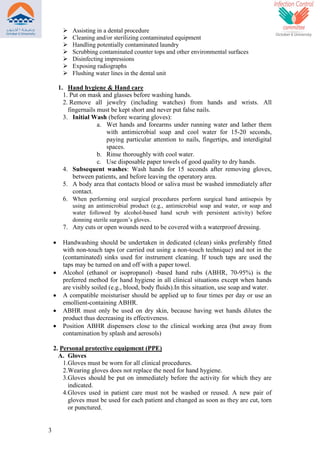 Infection control policy o6u | PDF