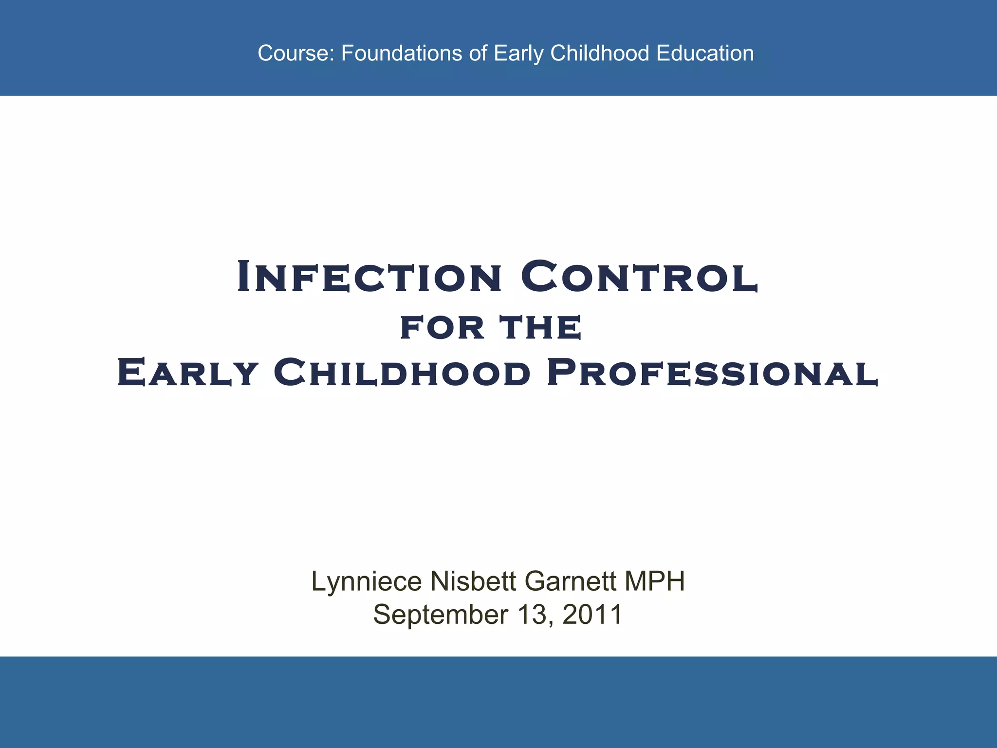 Infection control powerpoint garnett | PPT