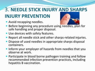 Infection control practices in hospital | PPTX