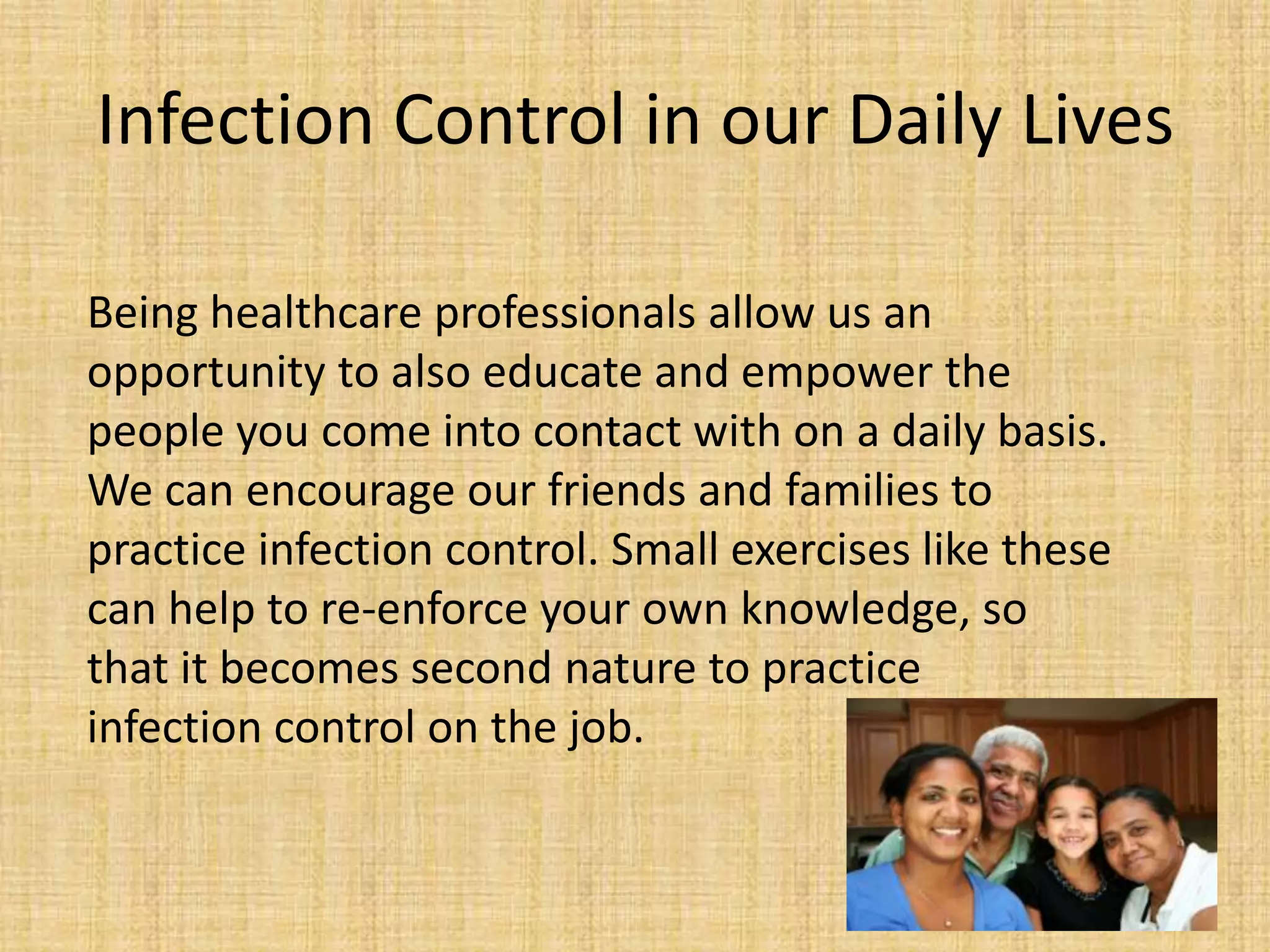 Infection control presentation | PPTX | Infectious Diseases | Diseases ...