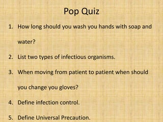 Infection control presentation | PPTX | Infectious Diseases | Diseases ...