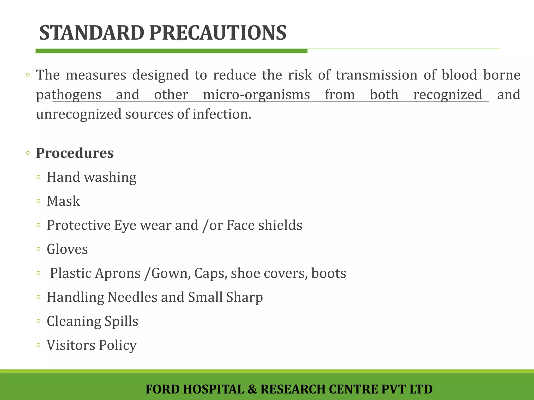 Infection control programme | PPT